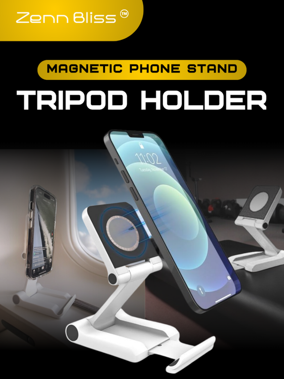 Magnetic Cell Phone Stand Holder Tripod Magsafe for iPhone – ZennBliss